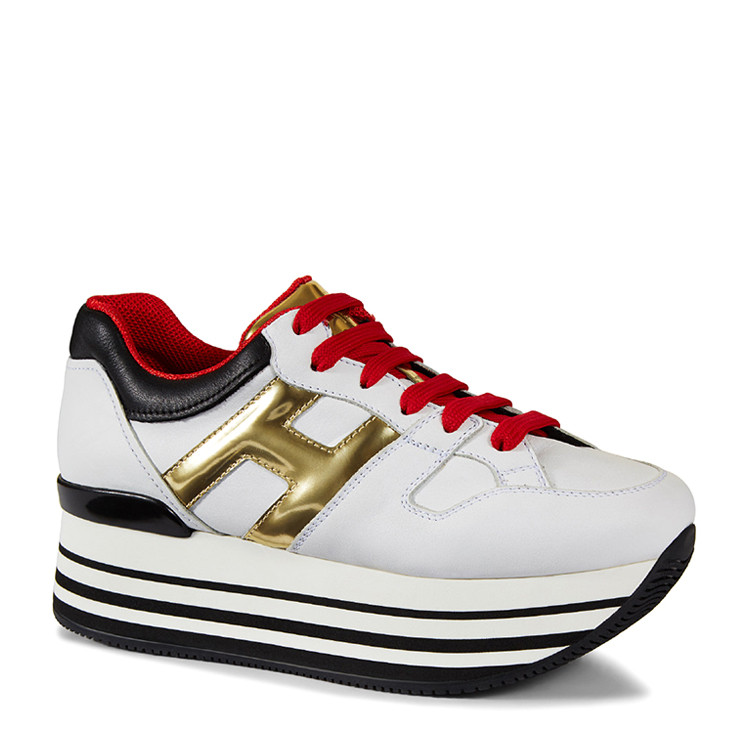 【HOGANHOGAN 女士休闲运动鞋】HOGAN/霍根白色Maxi H222系列女士运动鞋【正品 价格 图片】 - 寺库网