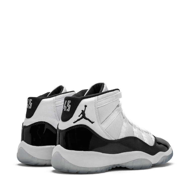 【NIKE耐克 男士篮球鞋】Nike/耐克 Air Jordan 11 AJ11 乔11 High 康扣45号 后跟Concord 复刻黑白 高帮篮球鞋 378037-100【正品 价格 图片 ...