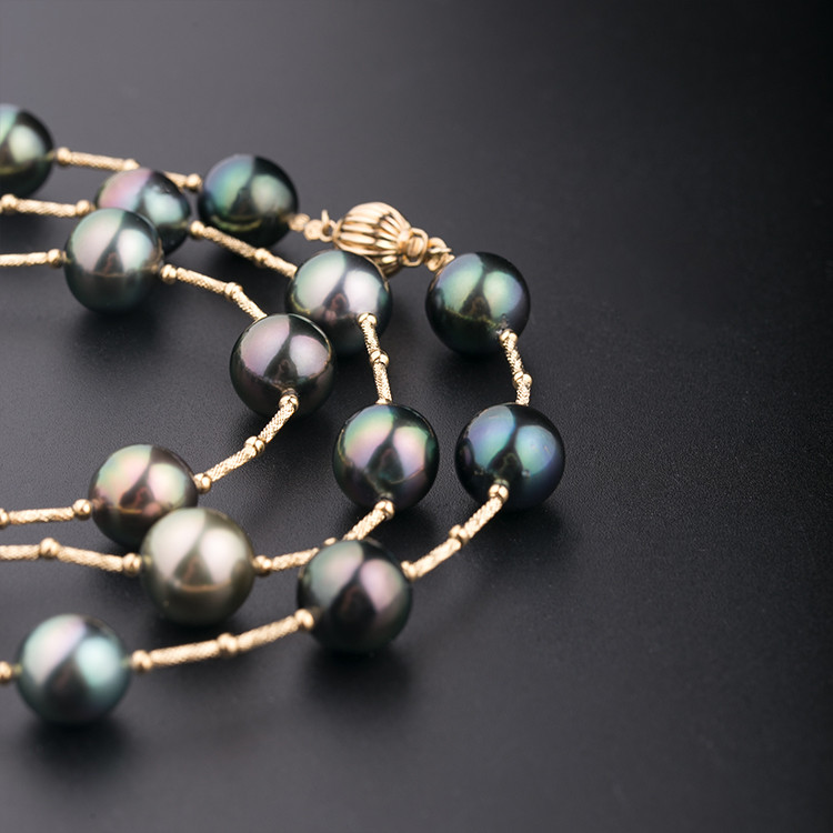 【WUYI物意 项链】WUYI/物意 大溪地黑珍珠 女士项链 18K金【正品 价格 图片】 - 寺库网