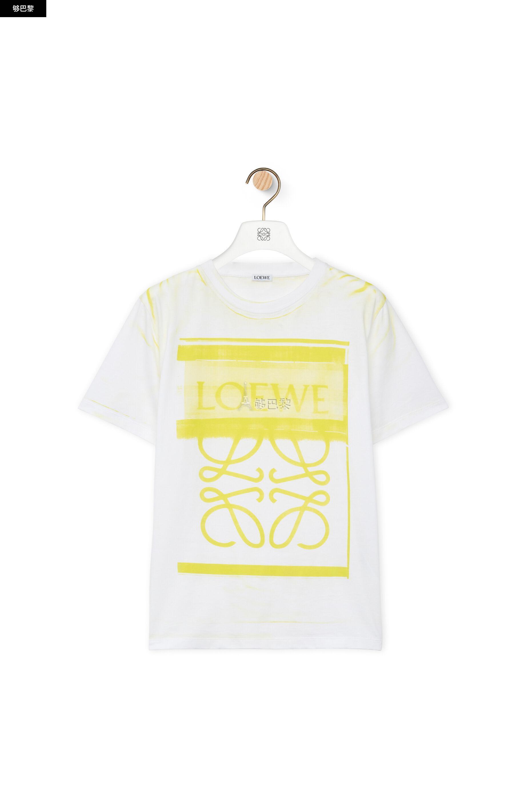 【LOEWE罗意威 女士短袖T恤】【包邮包税】 LOEWE罗意威 23秋冬 女士 短袖T恤 Regular fit T-shirt in cotton S359Y22X44-2108【正品 ...