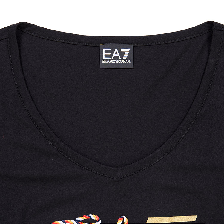【EA7EA7 女士短袖T恤】EA7黑色 女士短袖T恤 3ZTT86-TJ52Z-1200【正品 价格 图片】 - 寺库网