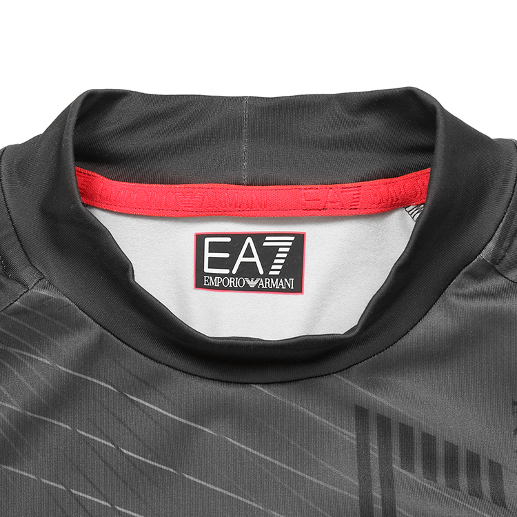 【EA7EA7 男士长袖T恤】EA7 男士EA7标识条纹装饰紧身透气长袖T恤训练服 6GPT19-PJF2Z-2709 19年秋冬【正品 价格 图片】 - 寺库网