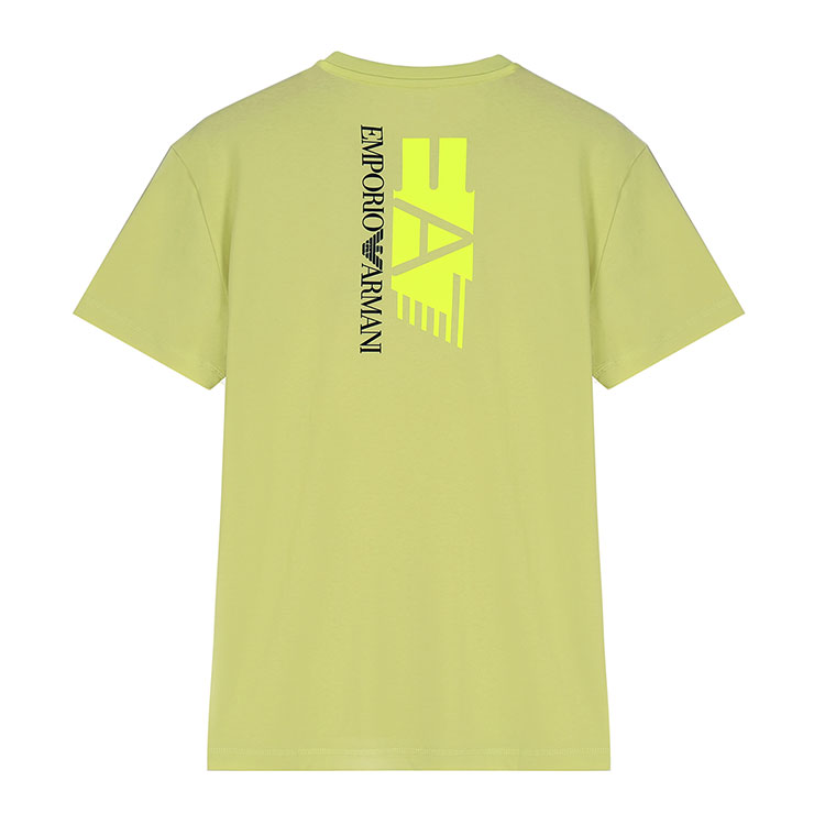 【EA7EA7 男士短袖T恤】EA7 青柠色 男士EA7标识印花圆领短袖T恤 3HPT29-PJJ6Z-1809 2020年春夏【正品 价格 图片】 - 寺库网