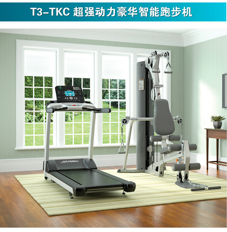 【LIFE FITNESS力健 健身器械】美国Life Fitness力健跑步机 家用静音强动力豪华智能电动健身器械T3-TKC【正品 价格 图片】 - 寺库网