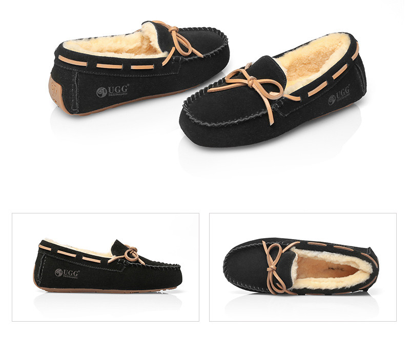 【DK UGGDK UGG 女士休闲运动鞋】【特价清仓】DK UGG 女士羊毛豆豆鞋防水耐脏 DK201【正品 价格 图片】 - 寺库网