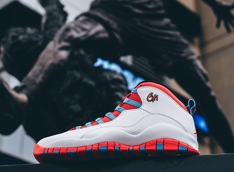 【NIKE耐克 女士篮球鞋】Nike/耐克 Air Jordan 10 AJ10 乔10 High Retro Chicago Flag 篮球 ...
