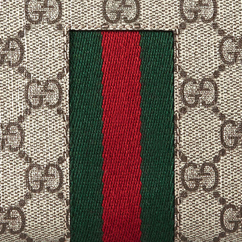 【GUCCI古驰 钱包】GUCCI/古驰 男士长款拉链钱包 帆布经典的老花材质配绿红绿织带 408831 T【正品 价格 图片】 - 寺库网