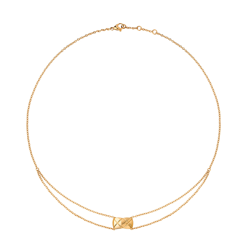 【CHANEL香奈儿 项链】【包税】预订款珠宝2-3周发货 CHANEL/香奈儿 经典coco crush系列 18k金黄金菱格纹图案项链 ...