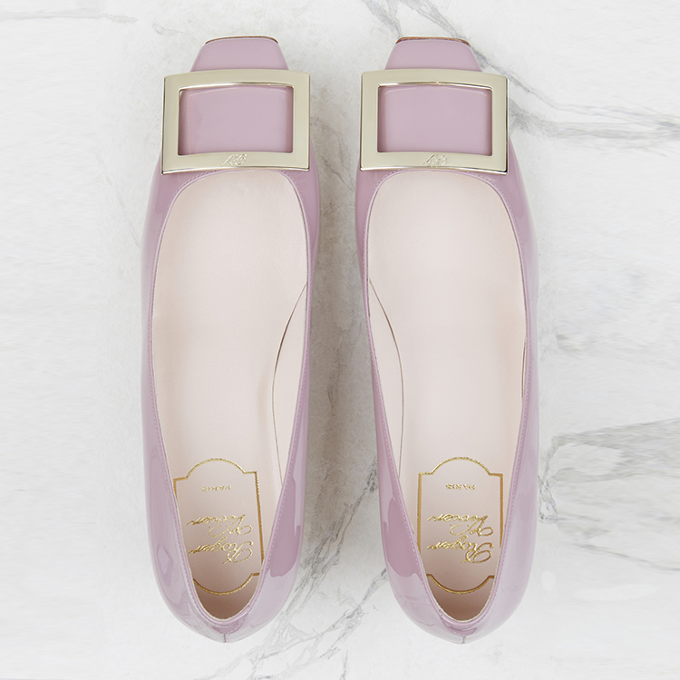 【Roger Vivier罗杰·维维亚 中跟鞋】RogerVivier/罗杰·维维亚2021春夏新品女鞋女士经典方扣喇叭跟高跟鞋 ...