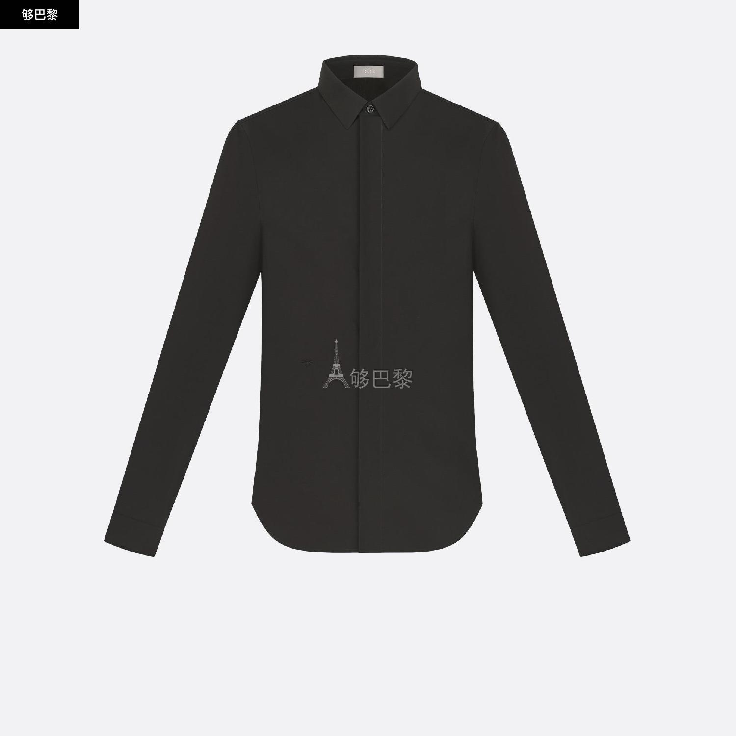 【DIOR迪奥 男士长袖衬衫】【包邮包税】 DIOR迪奥 23年春夏 男士 长袖衬衫 衬衫-黑色棉府绸小蜜蜂刺绣 433C529B1581 ...