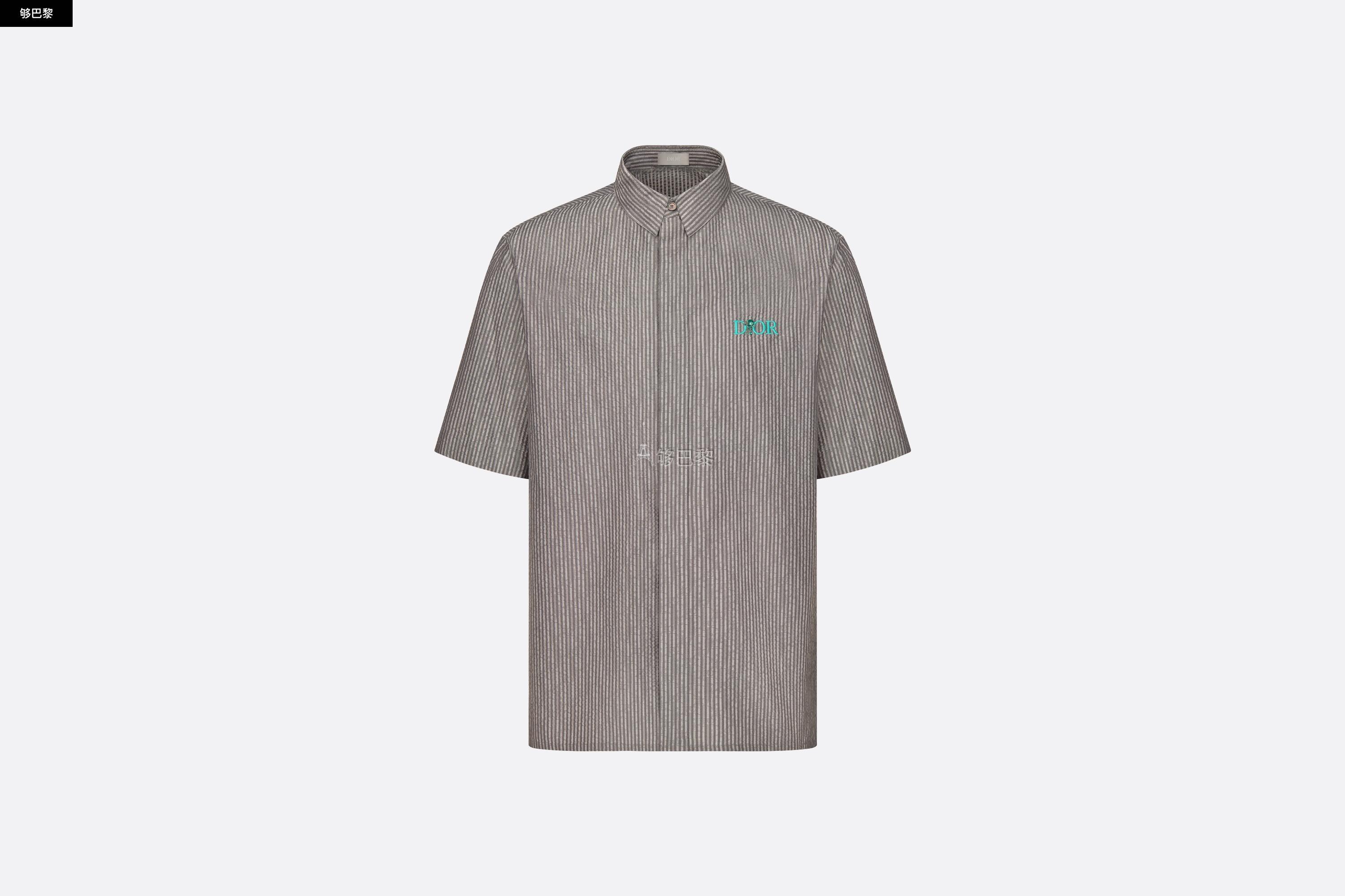 【DIOR迪奥 男士短袖衬衫】【包邮包税】 DIOR迪奥 22年秋冬 男士 短袖衬衫 Dior Jardin 短袖衬衫 ...