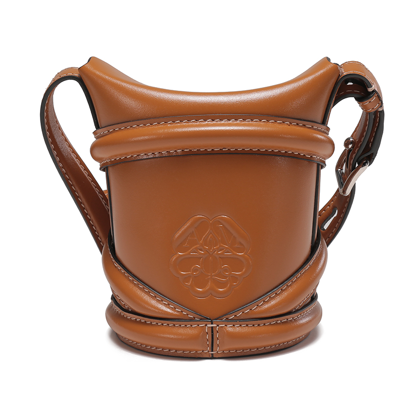 【Alexander McQueen亚历山大麦昆 单肩包】Alexander McQueen/亚历山大麦昆 女士牛皮革The Curve ...