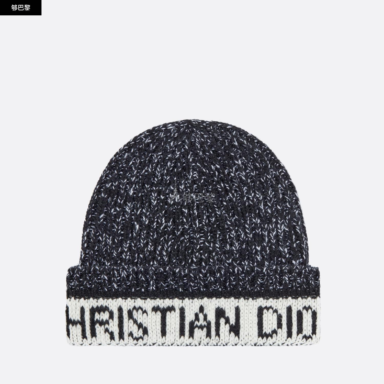 【DIOR迪奥 帽子】【包邮包税】 DIOR迪奥 23年春夏 女士 帽子 Bonnet D-White 25DWI714I007_C933 ...