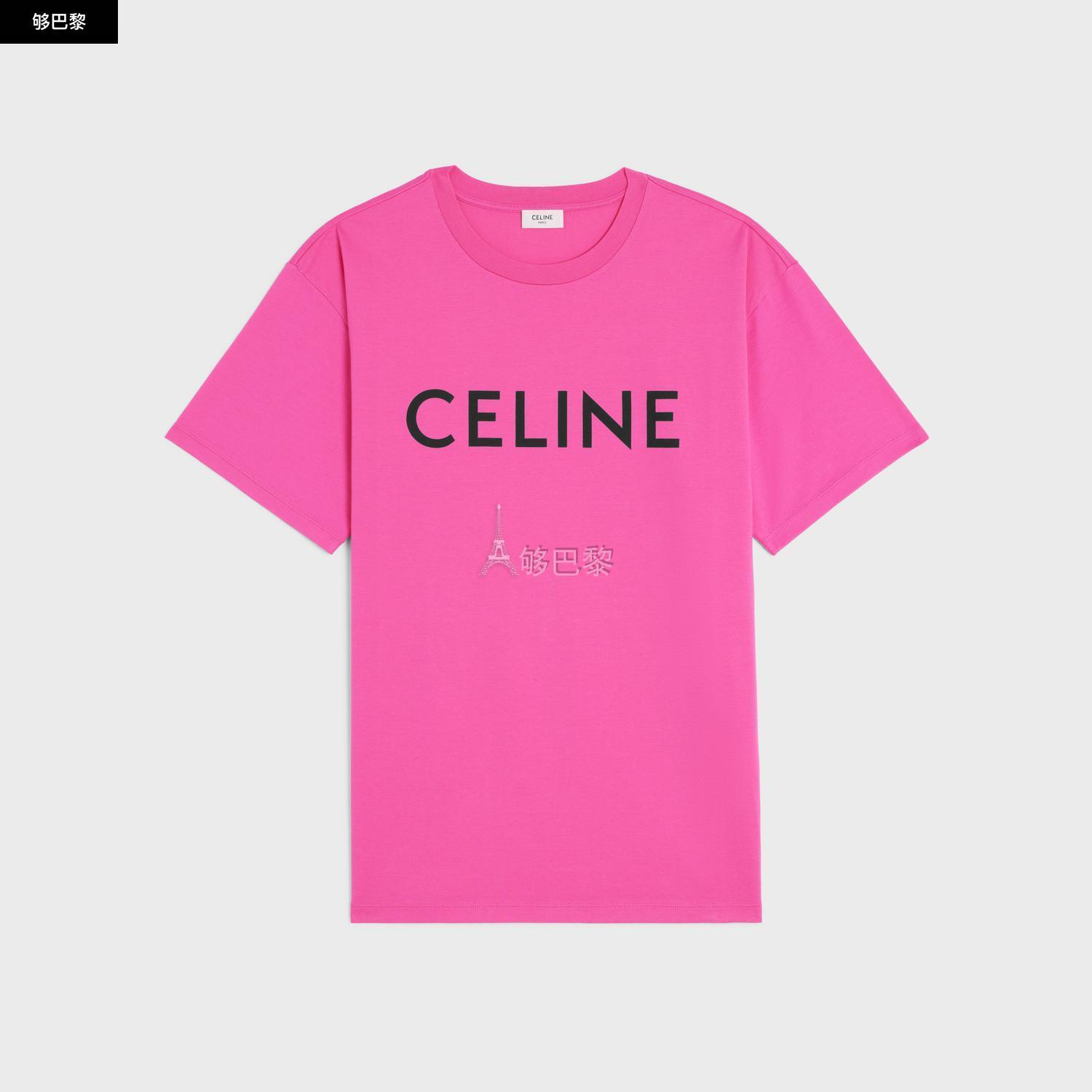 【CELINE赛琳 男士短袖T恤】【包邮包税】 CELINE赛琳思琳 23年春夏 男士 短袖T恤 T-SHIRT LOOSE CELINE ...