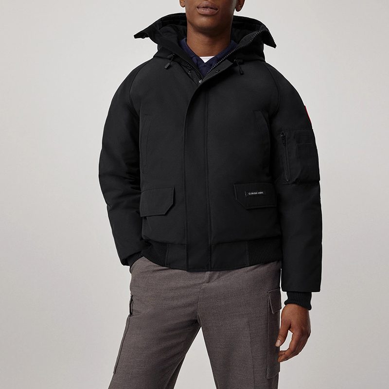 【CANADA GOOSE加拿大鹅 男士羽绒服】CANADA GOOSE/加拿大鹅男士Chilliwack飞行员夹克鸭绒连帽羽绒服外套 ...