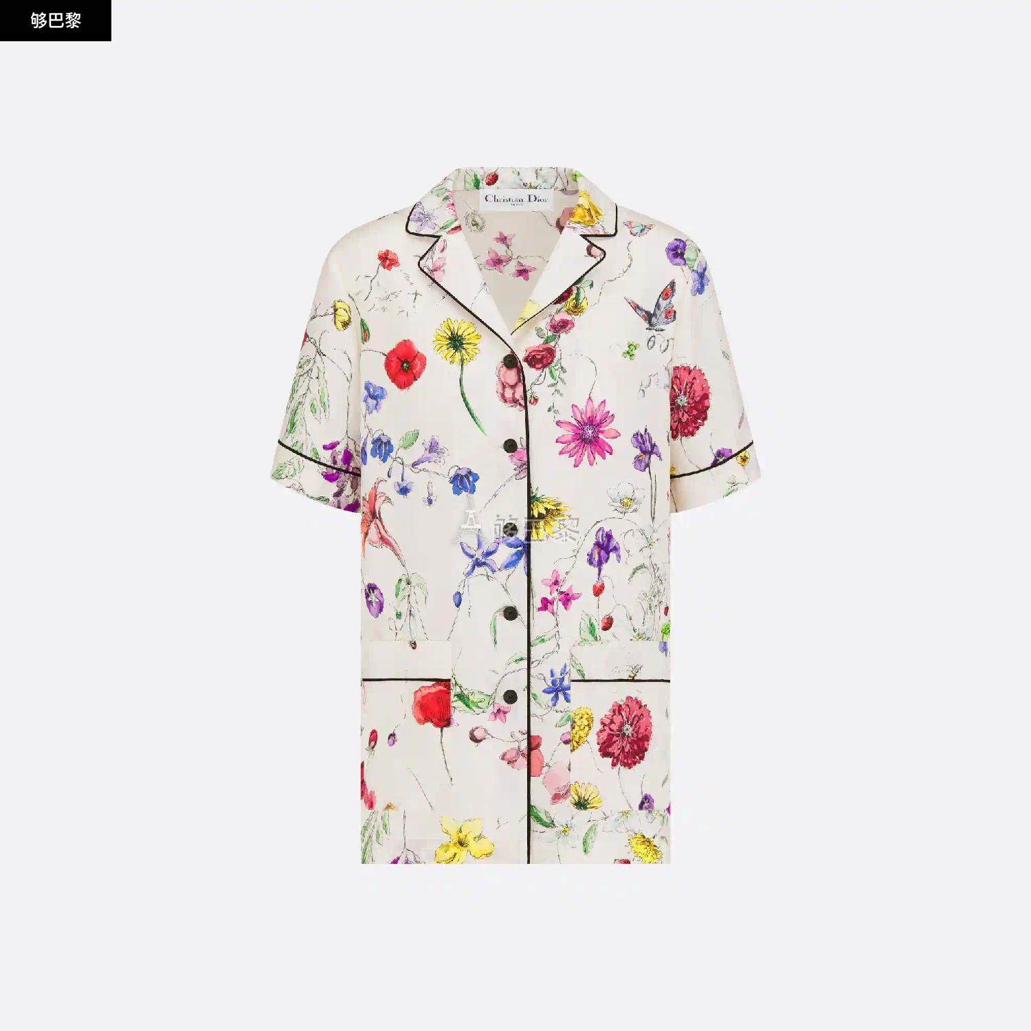 【DIOR迪奥 女士短袖衬衫】【包邮包税】 DIOR迪奥 23秋冬 女士 短袖衬衫 Chemise a manches courtes ...