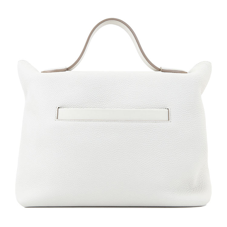 【HERMES爱马仕 手提包】HERMES(爱马仕) 2424系列灰白色皮质手提包【正品 价格 图片】 - 寺库网