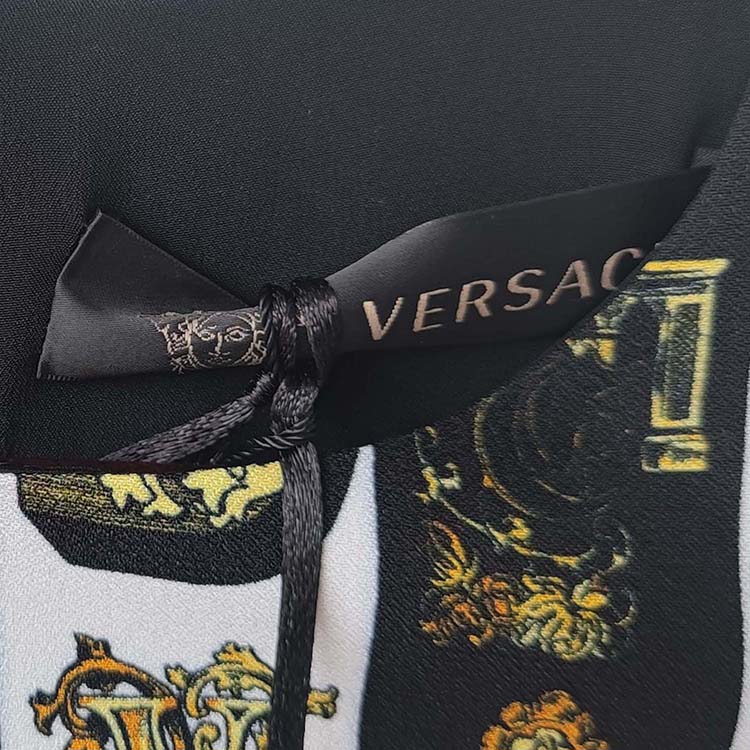 【VERSACE范思哲 女士连衣裙】6529拍DD Versace 42码 女士黑白无袖连衣裙【正品 价格 图片】 - 寺库网