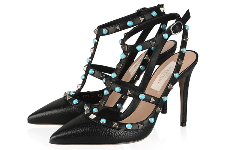 【Valentino华伦天奴 高跟凉鞋】Valentino/华伦天奴 女士 真皮 铆钉 高跟鞋 VA2625639399【正品 价格 图片 ...